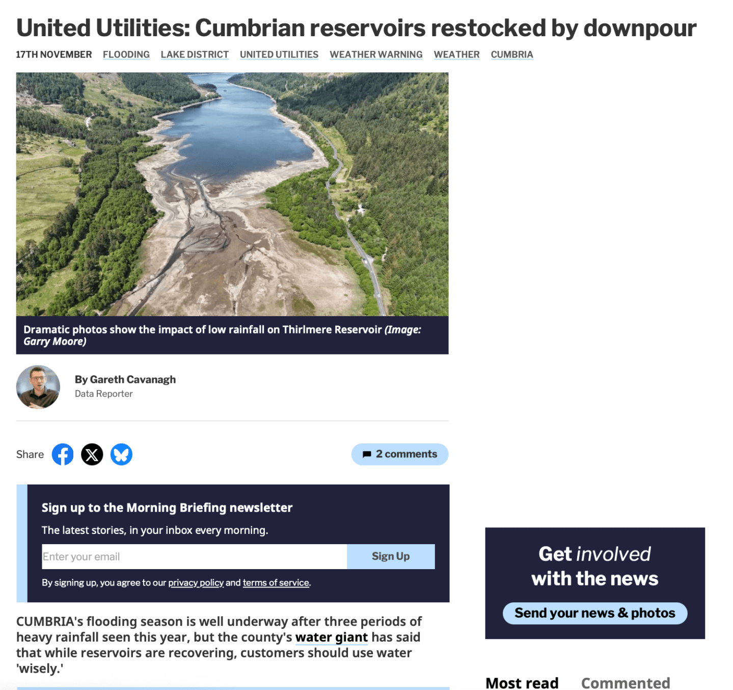 United Utilities Tell the Public to “Use Water Wisely” – Tell that to ...